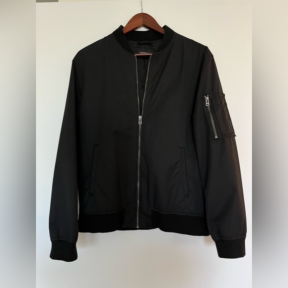 Club Monaco | Jackets & Coats | Club Monaco Black Bomber Jacket Mens ...